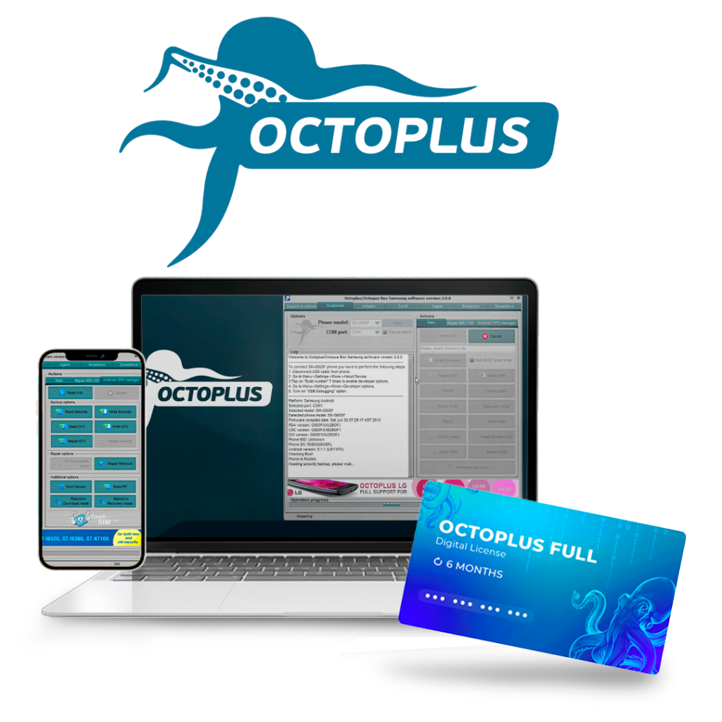 LICENCIA DE OCTOPLUS FULL 6 MESES — UNLOCKTOOL.UY